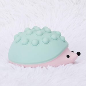 loveruis animal night lamp - nightlight for kid hedgehog lamp 5 breathing color light birthday halloween christmas gift with usb rechargeable for toddlers children bedroom (green)…