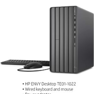 HP 2022 Newest Envy Desktop, Intel Core i7-10700 Processor, 32 GB RAM, 2TB SSD Storage + 1TB HDD, Wi-Fi 5, Windows 11 Pro, USB Wired Keyboard and Mouse Combo