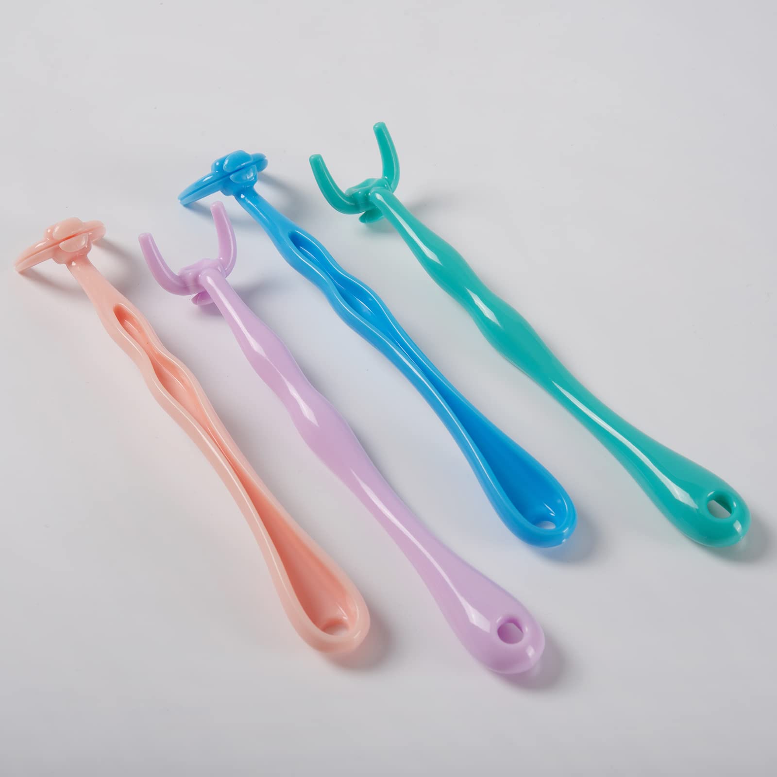 Reusable NO-Waste Dental Floss Handle 2 Counts for Adults and Kids Teeth Cleaning Interdental Brush Unflavored Floss Picks Colorful Design floas Holder Flosser