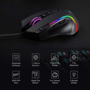 Redragon K631 PRO 60% Keyboard M612 Gaming Mouse Bundle