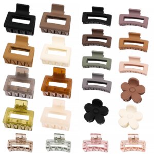 small claw hair clips for thin hair - 22 pcs medium mini hair clips for shot hair tiny clip accessories for women girls