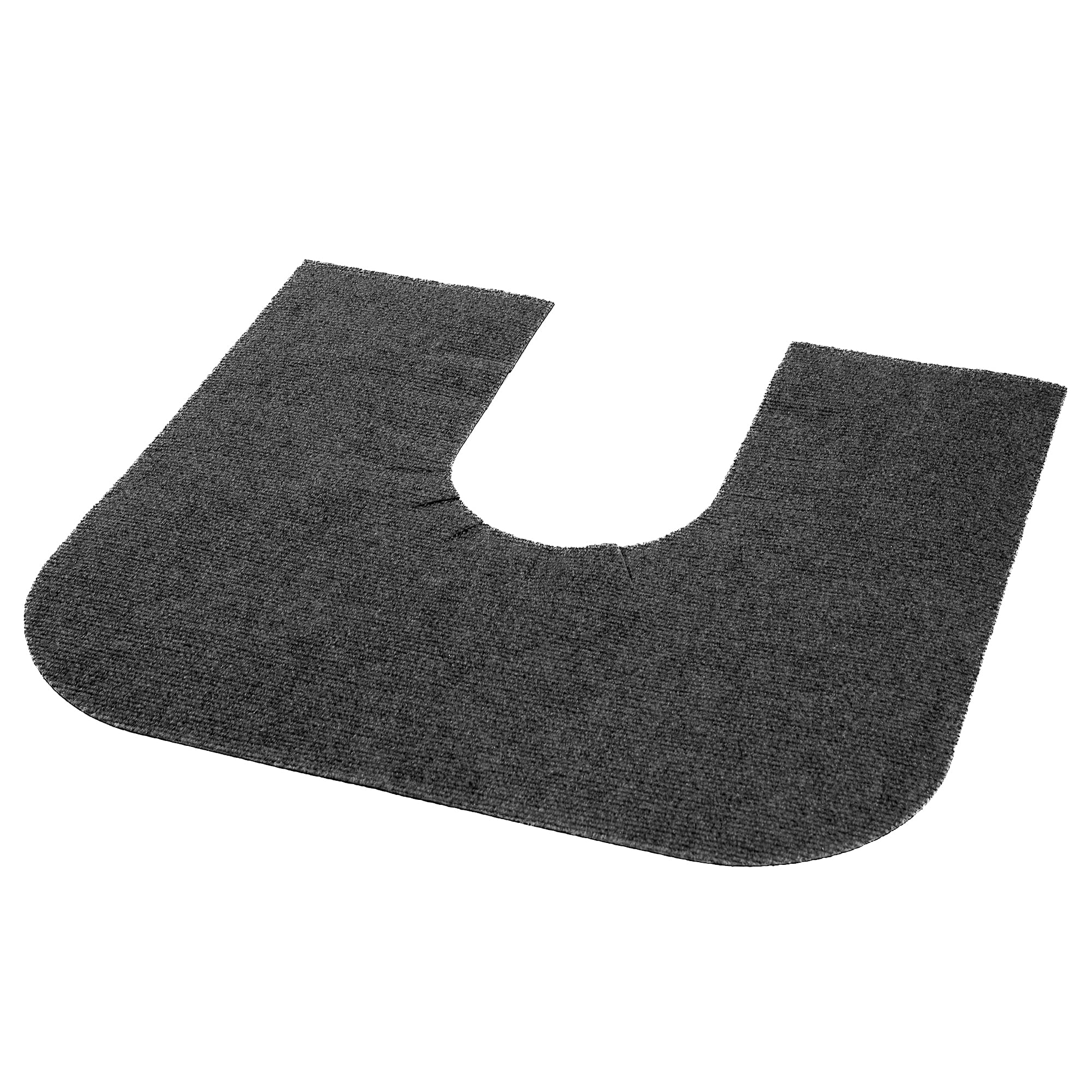 RESILIA Universal Rounded Commode Potty Training Mats - Super-Absorbent Toilet Training Rug for Kids, Universal Bathroom Protector Pads, 2 Pack, Charcoal