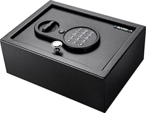 barska ax13762 top opening keypad security home drawer safe,black, 0.21 cu ft