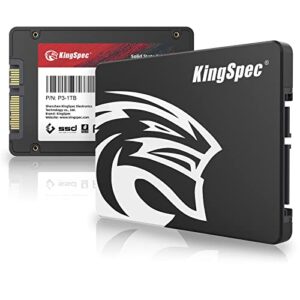 kingspec 1tb 2.5" sata ssd, sata iii 6gb/s internal solid state drive - 3d nand flash tlc, compatible with desktop/laptop/all-in-one(p3,1tb)