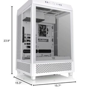 Thermaltake Tower 500 Snow Edition Vertical Mid-Tower Computer Chassis Supports E-ATX CA-1X1-00M6WN-00