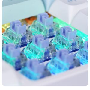 KAILH Starry Sky Switch Box 5 Pin Mechanical Switches High Transparency for Gaming Keyboard Linear (10pcs)