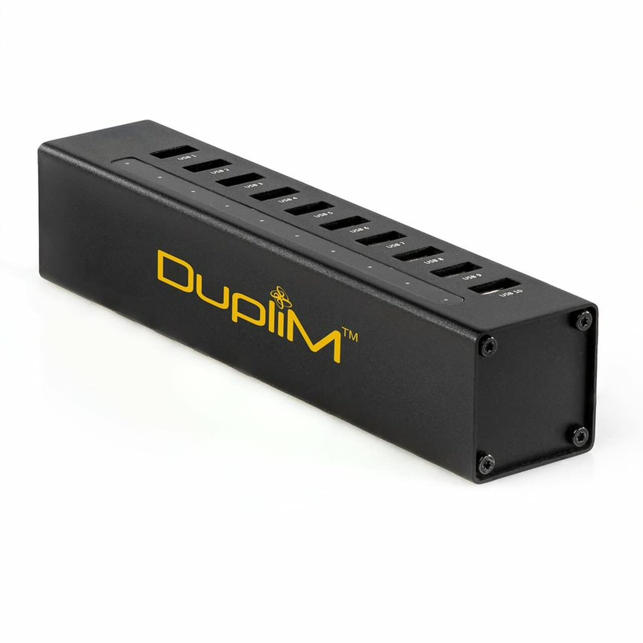 DupliM 1 to 10 Mini USB 3.0 Flash Drive Duplicator Cloner Burner Computer Connected for MAC and PC