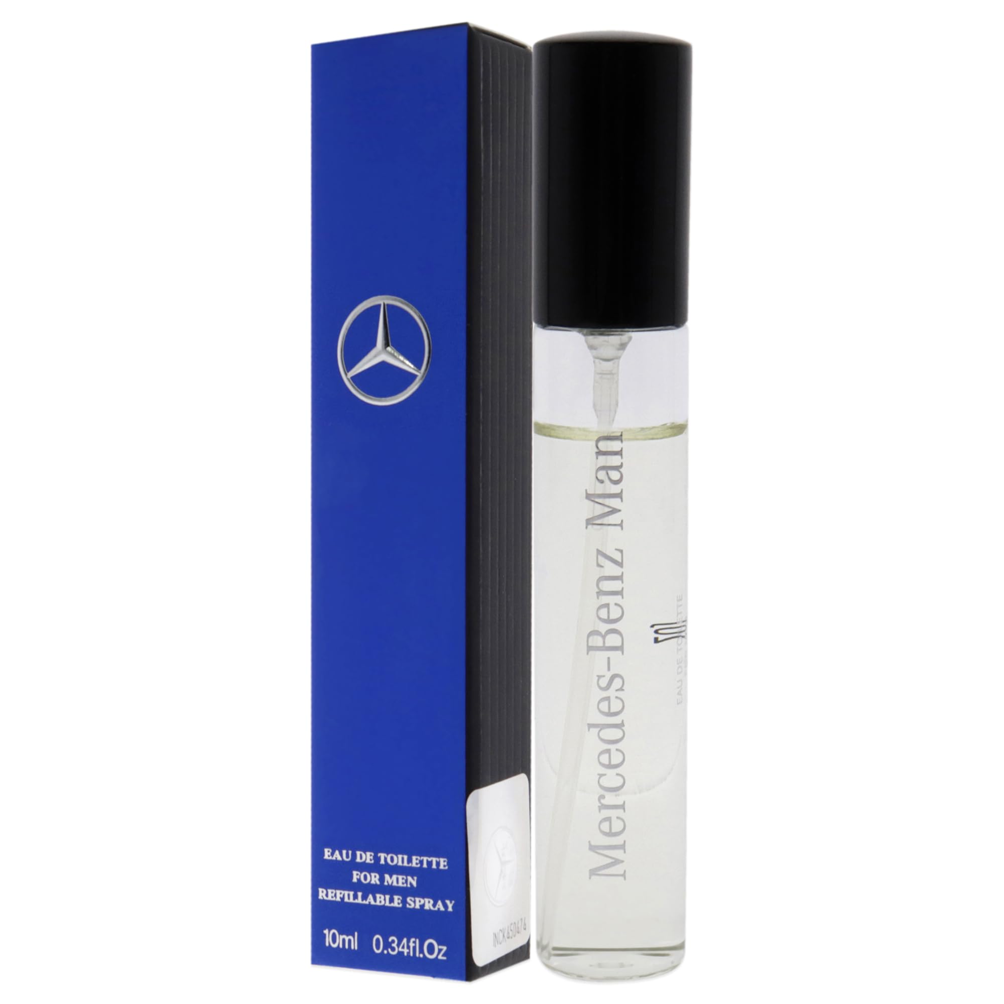 Mercedes-Benz Man - Fragrance For Men - Notes Of Pear, Geranium And Rosewood - Thrills And Captivates The Senses - Suitable For Any Occasion - Intense And Long Lasting Wear - 0.35 Oz EDT Mini Spray