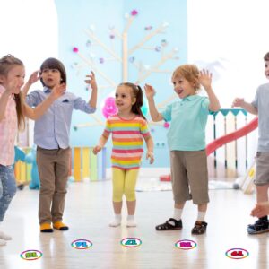 Flyab 36pcs Line up Spots for Classroom Floor 4" Floor Numbers for Classroom Lining up Line up Stickers Classroom Floor Line up Dots for Classroom Floor Back to School Preschool Kindergarten Classroom