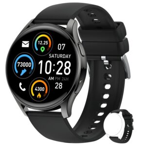 smart watch for men women fitness: (make/answer call) bluetooth smartwatch for android ios phone waterproof sport running digital watches blood pressure heart rate monitor sleep tracker step counter