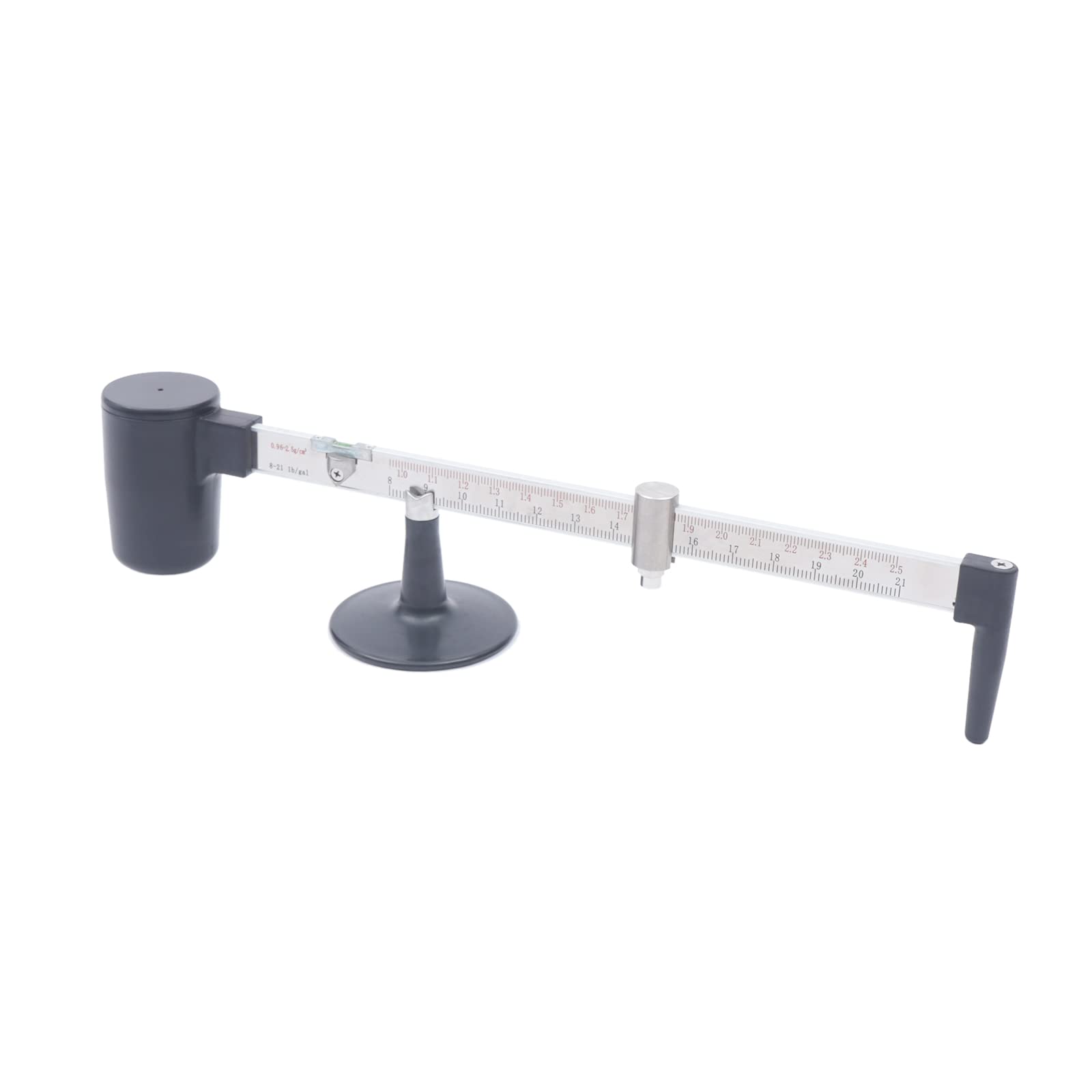 Mud Hydrometer Laboratory Liquid Density Meter Mud Scale Liquid Densimeter Hydrometer Mud Gravity Balance Hydrometer with Measuring Range 0.96-2.5g/cm³ Measuring Accuracy 0.01g/cm³