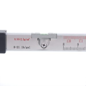 Mud Hydrometer Laboratory Liquid Density Meter Mud Scale Liquid Densimeter Hydrometer Mud Gravity Balance Hydrometer with Measuring Range 0.96-2.5g/cm³ Measuring Accuracy 0.01g/cm³