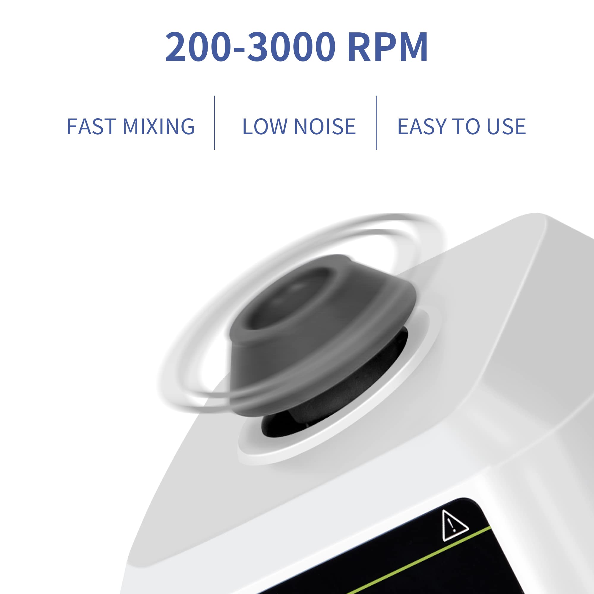 LACHOI Lab Vortex Mixer with Touch & Continuous Function Vortex Mixer Speed 200-3000rpm 4.5mm Orbital Diameter Lab Vortex Shaker