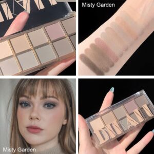 AMY'S DIARY 10 Colors Eyeshadow Eye Shadow Palette Makeup,Matte Naked Eye Shadow, Ultra-Blendable, Naturing-Looking, Long Lasting, Neutral Nudes Eye Shadow Palette for Women