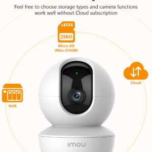 Imou Home Security Camera 2 Pack 1080P Baby Monitor with Night Vision, 2-Way Audio, Human Detection, Sound Detection, WiFi Indoor Camera Dog Cam