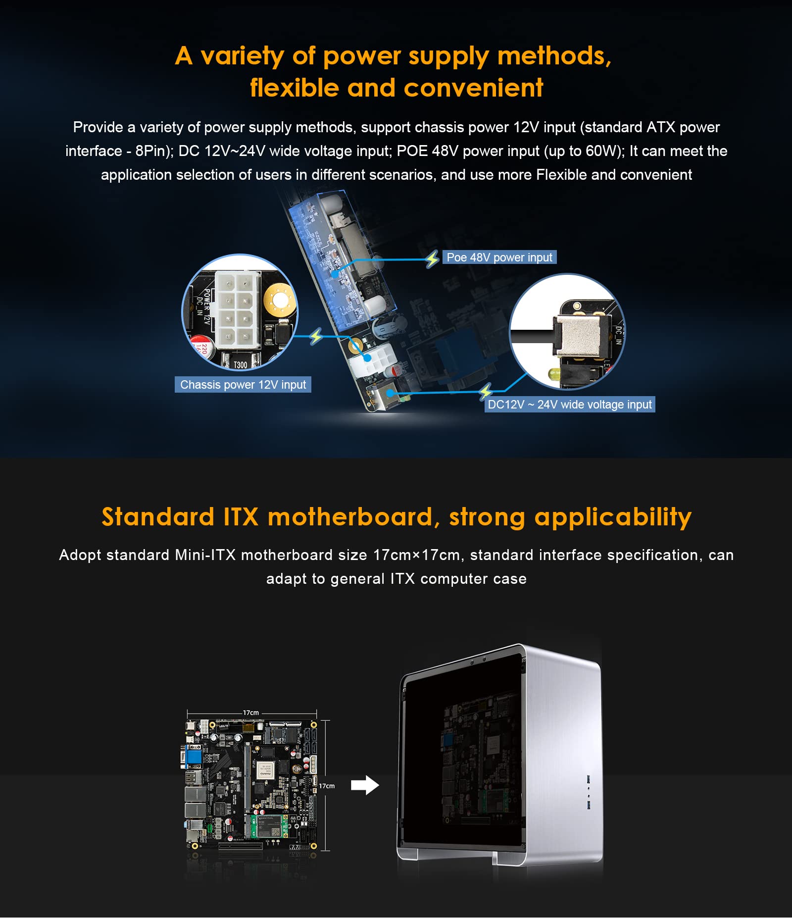 Firefly ITX-3588J 2.4 GHz Rockchip RK3588 Single Board Computer LPDDR4 4GB RAM+32GB eMMC Storage Wi-Fi 6 & Bluetooth Support 8K Multi-Display