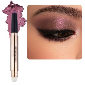 enfuntins cream eyeshadow stick, eyeshadow pencil with soft smudger, long lasting eyeshadow stick, (09 orchid shimmer)