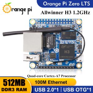 Orange Pi Zero LTS AllWinner H3 512MB Quad-Core, Open-Source Single Board Computer, Run Android, Ubuntu, Debian Image