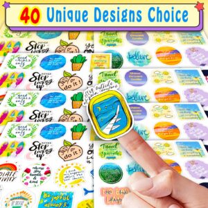 800PCS Motivational Stickers for Journaling, Envelope Seal, Thanksgiving Cards, Gift Box Packing, Positive Affirmation Stickers for Students, Teens, Teachers, 40Designs x 20Sets Thank You Stickers