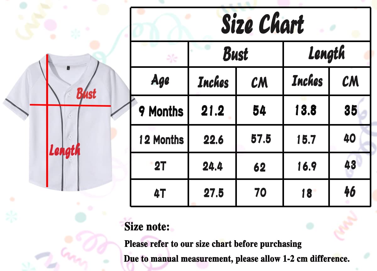 Toddler Baseball 1st Birthday Shirt Baby Boy Rookie of The Year One Year Old Gift V Neck Shirt Button Tee (White 1,12 Months,12 Months,US,Age,Toddler,Male)