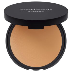 bareminerals barepro 16hr skin-perfecting powder foundation, matte pressed powder foundation full coverage with plant-based squalene, oil control, vegan