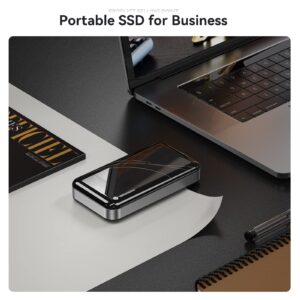 Yottamaster USB3.2 Gen2x2 Portable SSD 1TB, Up to 2060MB/s, External Solid State Drive with Aluminum Heatsink