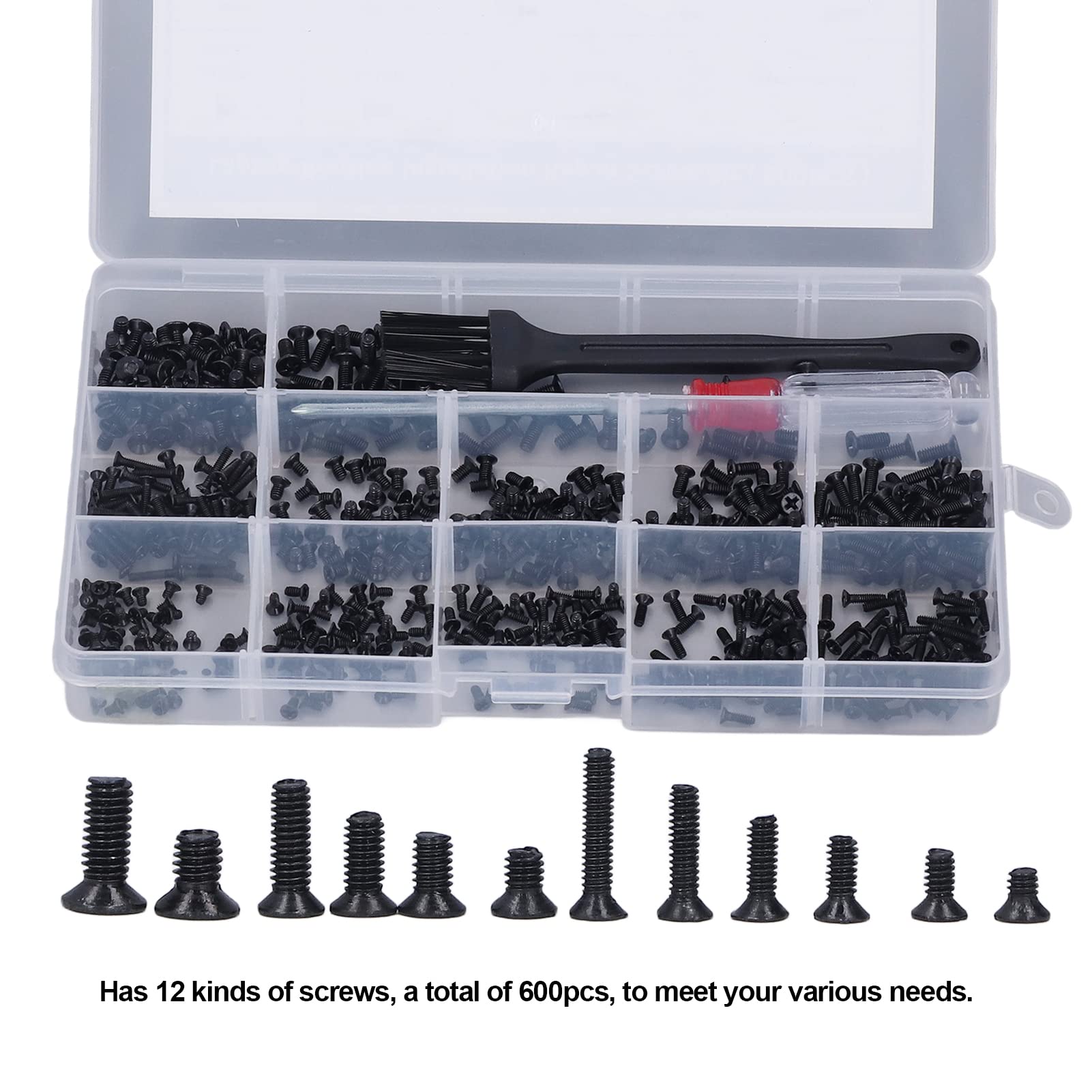 Computer Screw, Various Sizes Standard Design Electronic Repair Screws for Electronics