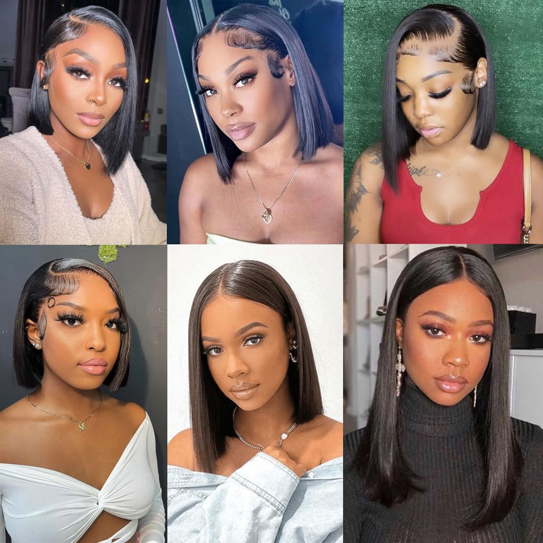 Bob Wig Human Hair 13X4 Lace Front Wigs Human Hair 150% Density Short Straight Frontal Bob Wig HD Transparent Lace Frontal wigs Pre Plucked for Women Glueless Wigs With Baby Hair Natural black 10 Inch