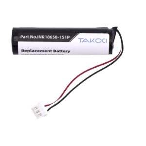 takoci replacement battery for theradome lh40 lh80 lh80 pro,fits part number inr18650-1s1p