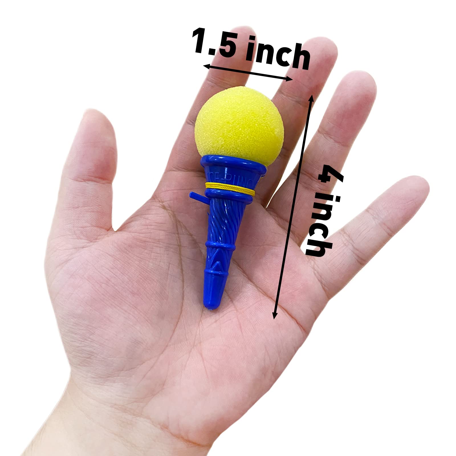 30 Pcs Ice Cream Shooters Toy,4 Inch Ice Cream Foam Ball Launcher,Mini Ice Cream Launcher Cone Sponge Balls for Kids,Children,Carnival Prize,Party Favors,Goody Bag Filler