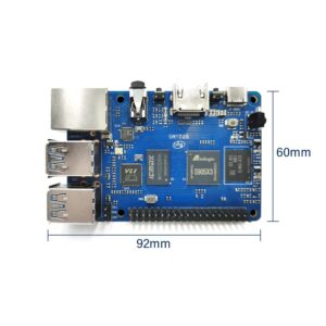 Banana Pi BPI-M5 Amlogic S905X3 Single Board Computer with LPDDR4 4GB RAM and 16GB eMMC Storage for AIOT Support Android Debian Raspbian Armbian