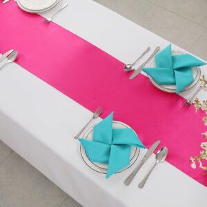 Horbaunal 2 Pack Hot Pink Satin Table Runner 12 x 108 Inch, Smooth Table Runners for Wedding Banquets Birthday Party