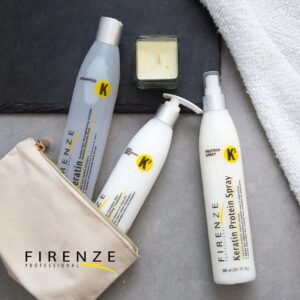 Firenze Professional Keratin Care Bundle - Keratin Complex Shampoo and Intense Conditioning Complex Pack, Includes Gift Bag