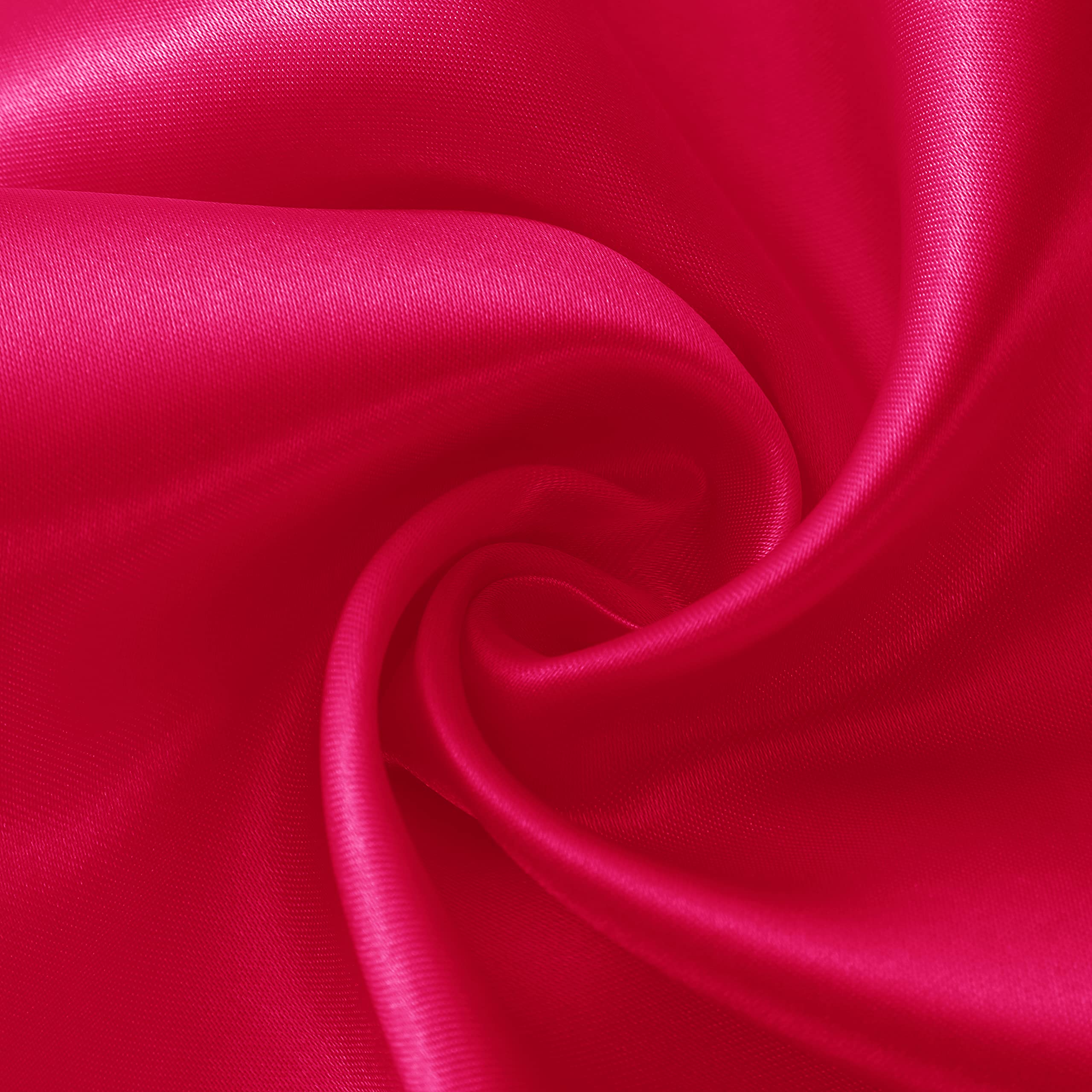 Horbaunal 2 Pack Hot Pink Satin Table Runner 12 x 108 Inch, Smooth Table Runners for Wedding Banquets Birthday Party