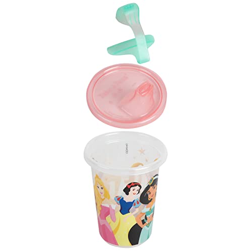 The First Years Take & Toss Disney Princess Sippy Cups - Reusable Toddlers Cups with Lids - Kids Party Pack with 2 Travel Caps - 10 Oz - 10 Count