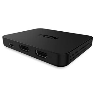 NZXT Signal 4K30 Full HD USB Capture Card - ST-SESC1-WW - 4K60 HDR and 240Hz at Full HD (1080p) - Live Streaming and Gaming - Zero-Lag Passthrough - Open Compatibility