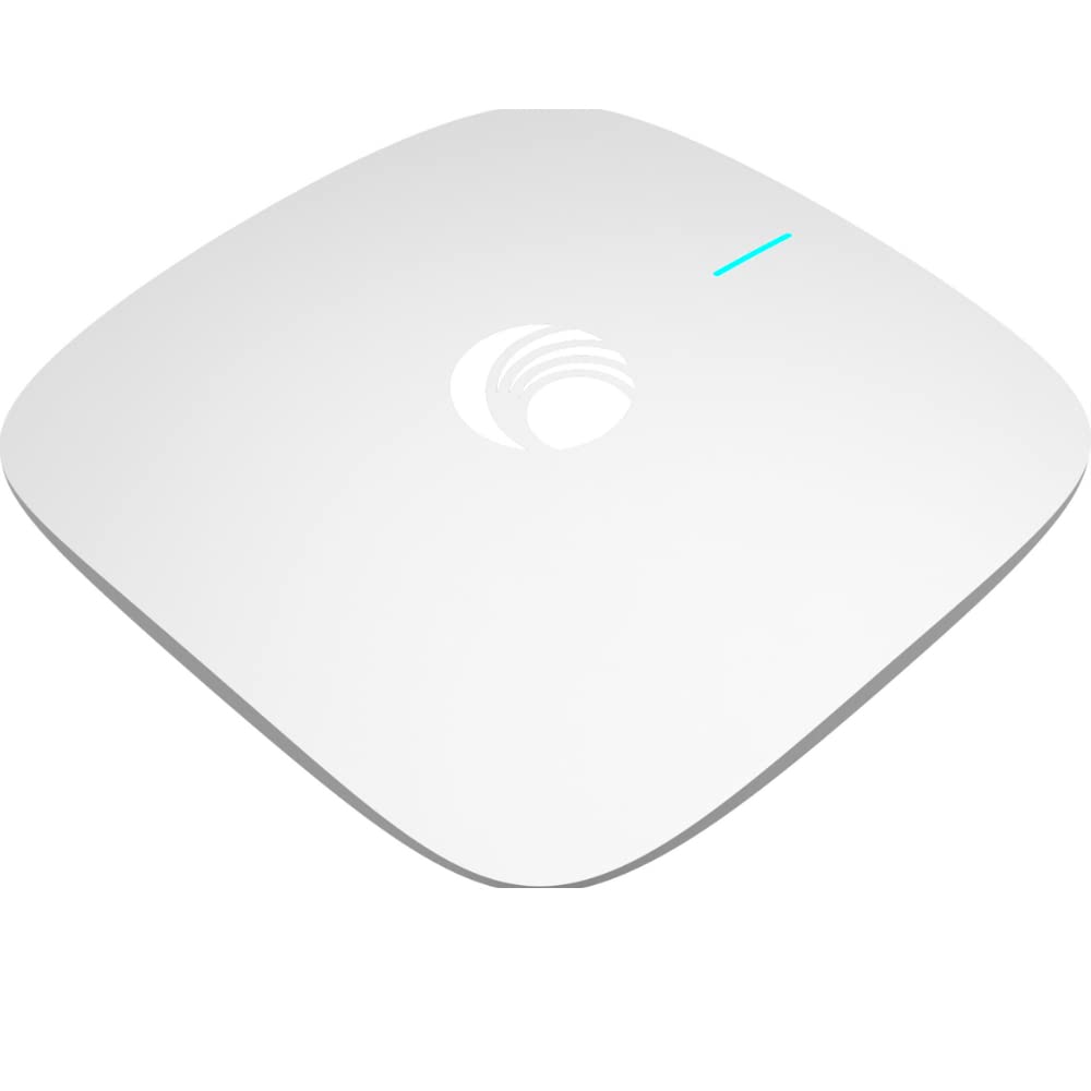 Cambium Networks cnPilot e410 Wi-Fi 5 Indoor Commercial Wireless Access Point (WAP) - US - Powered by PoE - Enhanced Roaming up to 1000 Devices - 2x2 (FCC) - PL-E410X00B-US