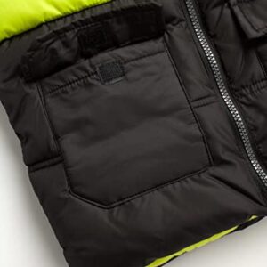 iXtreme Boys' Snowsuit - 2 Piece Heavyweight Insulated Ski Jacket and Snow Bib (12M-7), Size 18M, Black/Lime Green