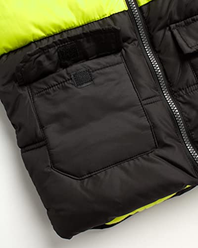 iXtreme Boys' Snowsuit - 2 Piece Heavyweight Insulated Ski Jacket and Snow Bib (12M-7), Size 18M, Black/Lime Green