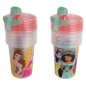 the first years take & toss disney princess sippy cups - reusable toddlers cups with lids - kids party pack with 2 travel caps - 10 oz - 10 count