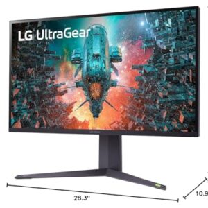 LG UltraGear UHD 32-Inch Gaming Monitor 32GQ950-B, Nano IPS 1ms (GtG) with ATW, VESA DisplayHDR 1000, NVIDIA G-SYNC, and AMD FreeSync, 144Hz, Black