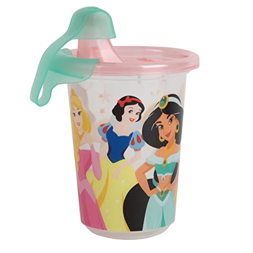 The First Years Take & Toss Disney Princess Sippy Cups - Reusable Toddlers Cups with Lids - Kids Party Pack with 2 Travel Caps - 10 Oz - 10 Count