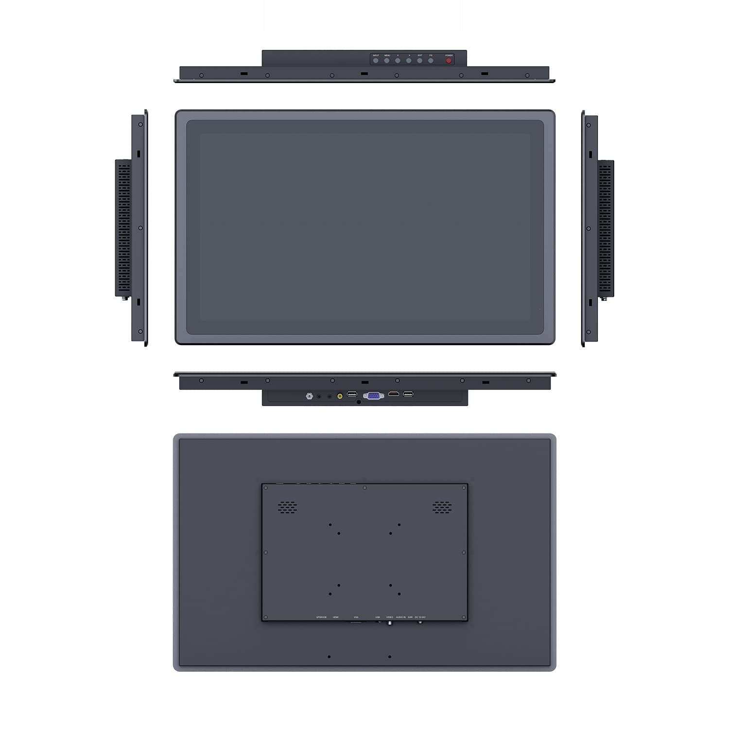 LILLIPUT 21.5" TK2150/C Metal Frame Monitor 1000 nits high Brightness with HDMI, VGA, AV, etc + Swivel Bracket VESA Mount