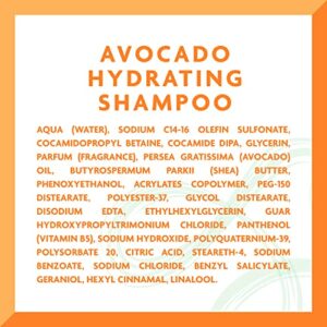 Cantu Avocado Hydrating Sulfate-Free Shampoo with Pure Shea Butter, 13.5 oz (Pack of 2) (Packaging May Vary)