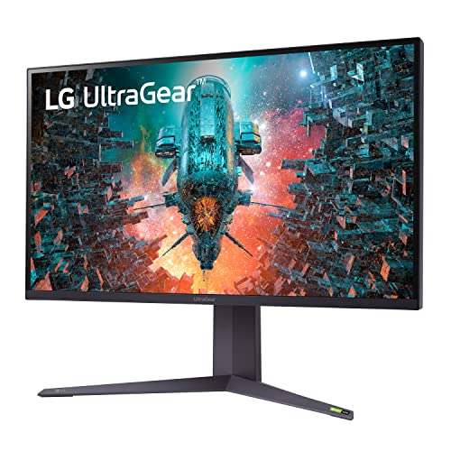 LG UltraGear UHD 32-Inch Gaming Monitor 32GQ950-B, Nano IPS 1ms (GtG) with ATW, VESA DisplayHDR 1000, NVIDIA G-SYNC, and AMD FreeSync, 144Hz, Black