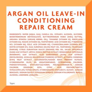 Cantu Leave-In Conditioning Repair Cream with Argan Oil, 16 oz (Pack of 2) (Packaging May Vary)