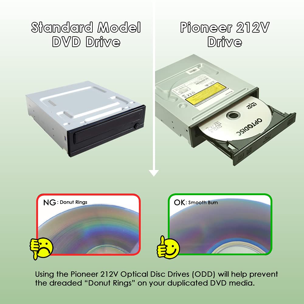 Digital Pioneer BDR-212V 16X Blu-ray DVD CD Internal Burner Drive Bundle with 6X 25GB AZO LTH BD-R 50 Discs + Software + Cable + Mounting Screws