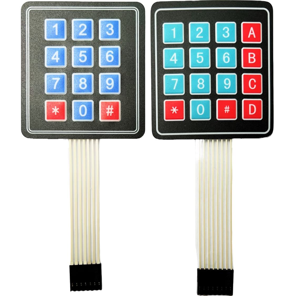 DIYables 3x4 4x4 Membrane Matrix Keypad for Arduino, ESP32, ESP8266, for Raspberry Pi