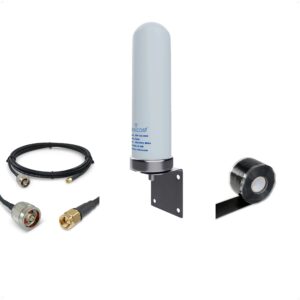 proxicast 10 dbi 4g/5g/wifi omni antenna + 10 ft pro-grade coax cable + free tape bundle (ant-126-002-bdl-10)