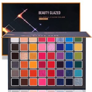 myuango color cube colorful charm eyeshadow palette richly pigmented and blendable matte shimmers 48 rich colors waterproof long last makeup pallet professional eye shadow makeup